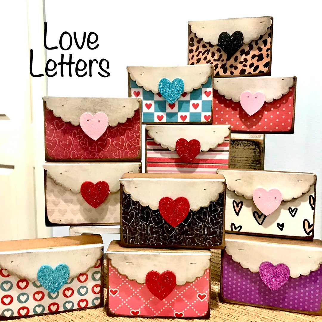 Valentine Love Letters. Valentine Decor. Valentines Day Decor ...