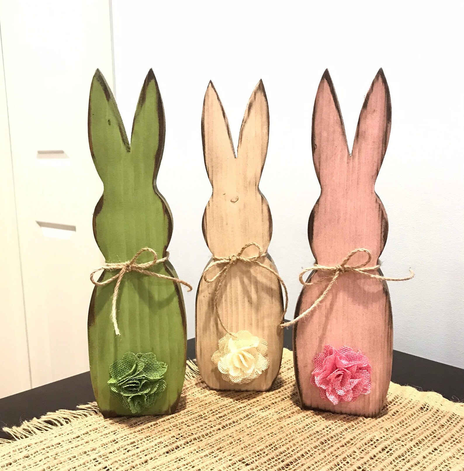 RESTOCKED One Bunny. Colorful Wood Bunnies. Wood Peeps. - Etsy