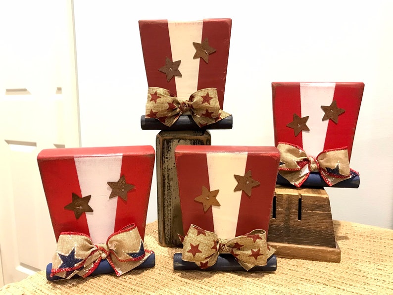 Uncle Sam. America Tiered Tray. Americana Decor. Patriotic - Etsy