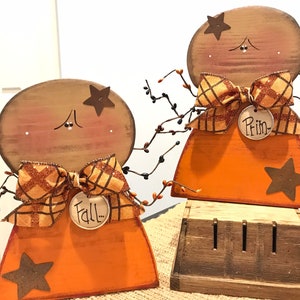 Harvest Angels. Fall Wood Angel. Modern Prims. Wooden Angel. Autumn ...