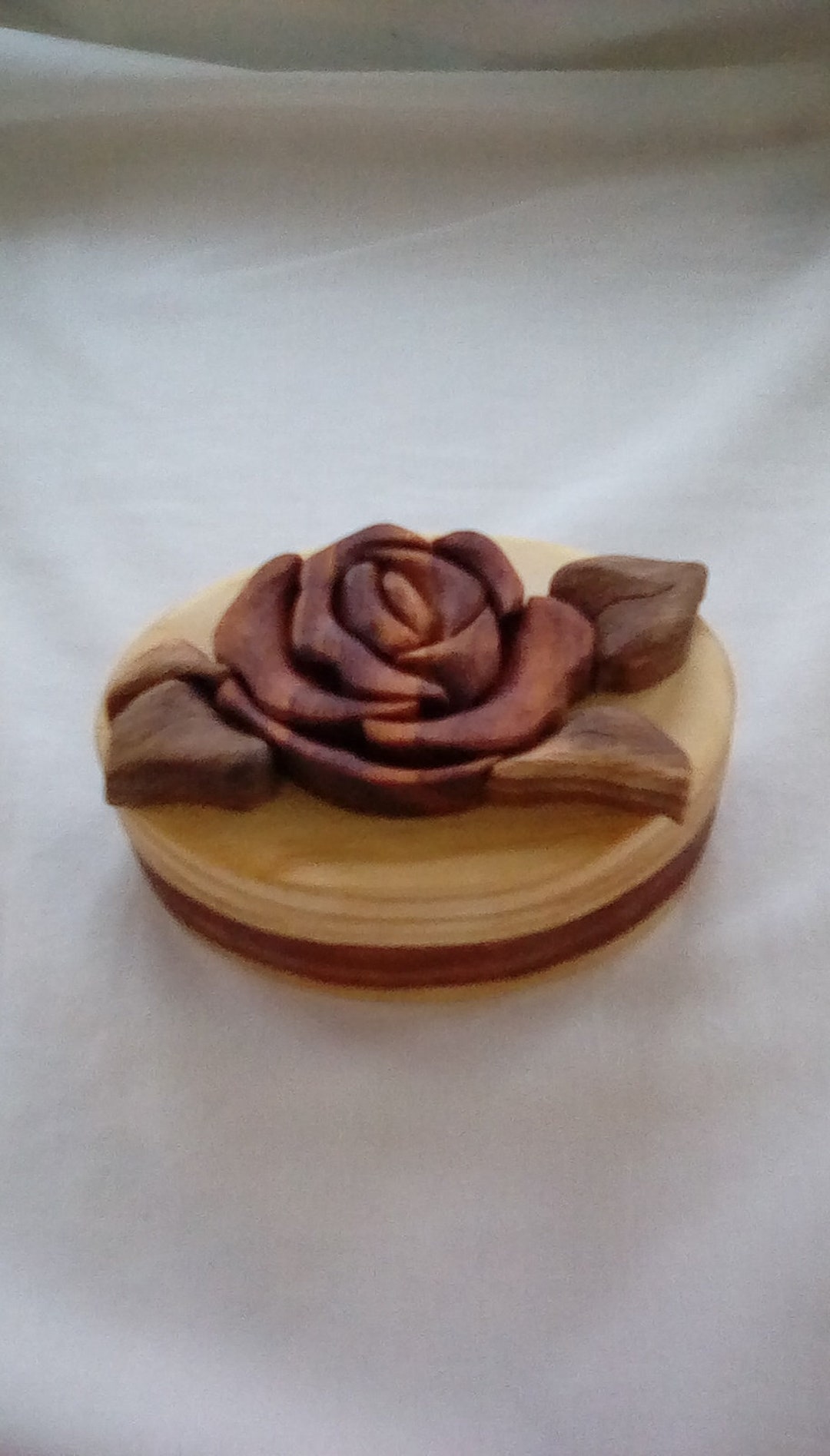 Rose Intarsia Jewelry/trinket Box - Etsy