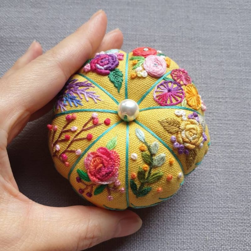 Pumpkin Pincushion - Etsy