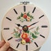 Embroidery Hoop Clock, Hand Embroidered Clock, Floral Wall Clock, Home ...