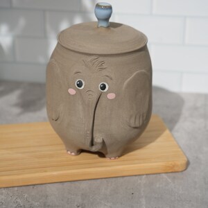 Preorder - Elephant Jar / Elephant Ceramic Jar / Elephant Bowl With Lid ...