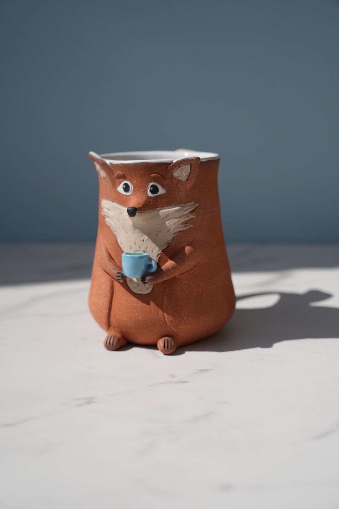 Preorder Fox Mug: Ceramic Handmade Cup - Etsy