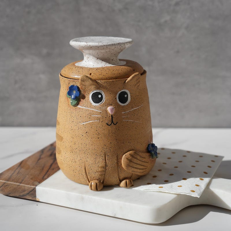 Cat Butter Dish - Etsy