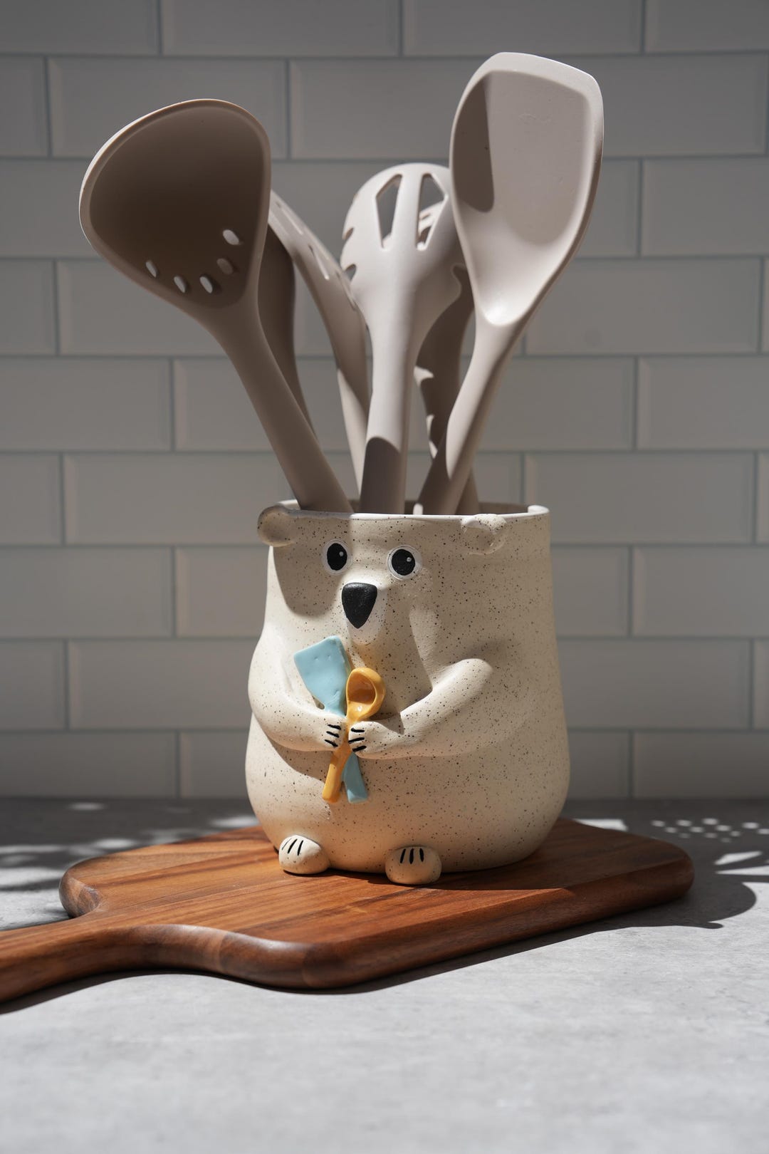 Preorder Handmade Bear Utensil Crock: Ceramic Kitchen Decor - Etsy
