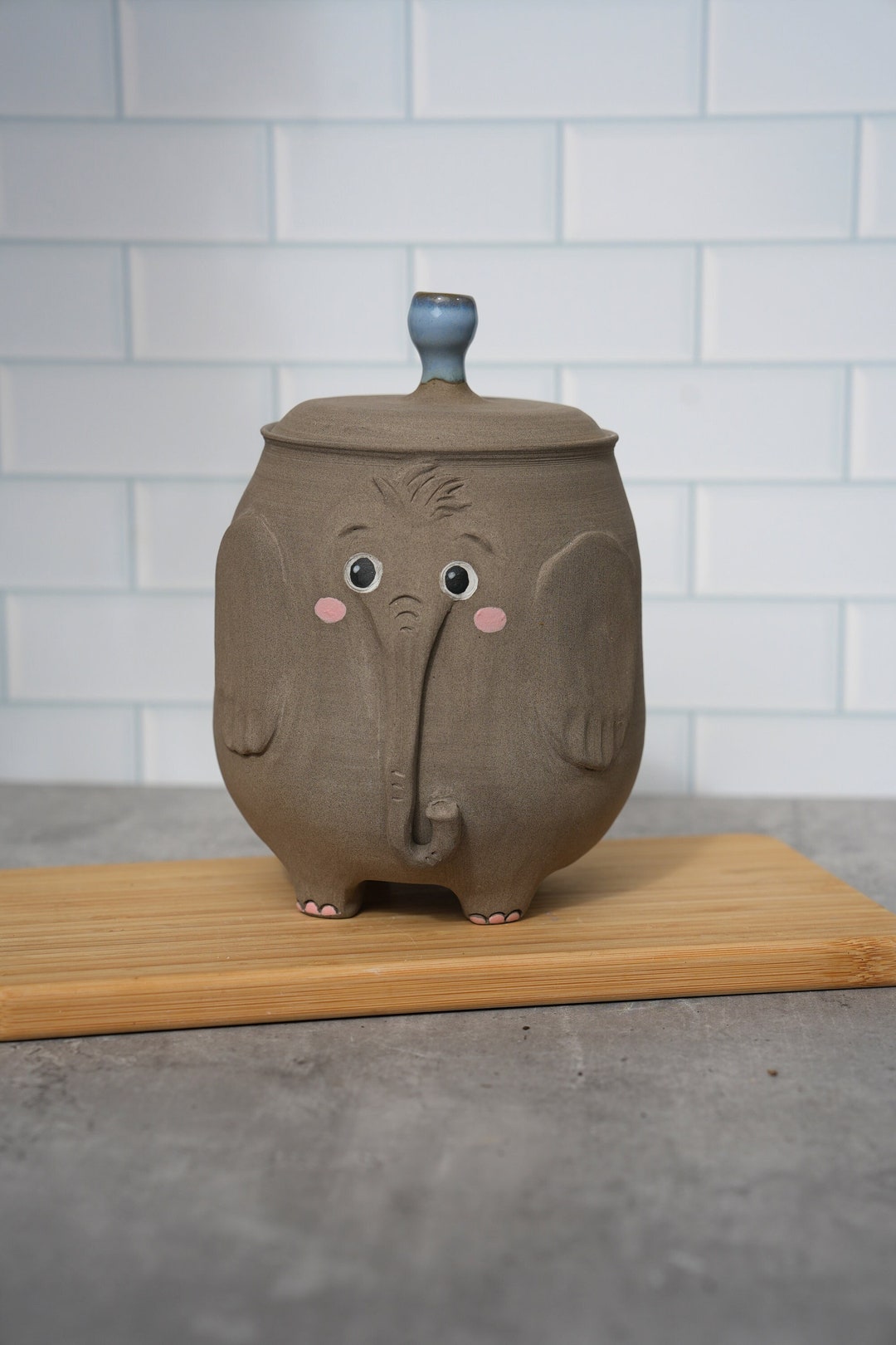 Preorder - Elephant Jar / Elephant Ceramic Jar / Elephant Bowl With Lid ...