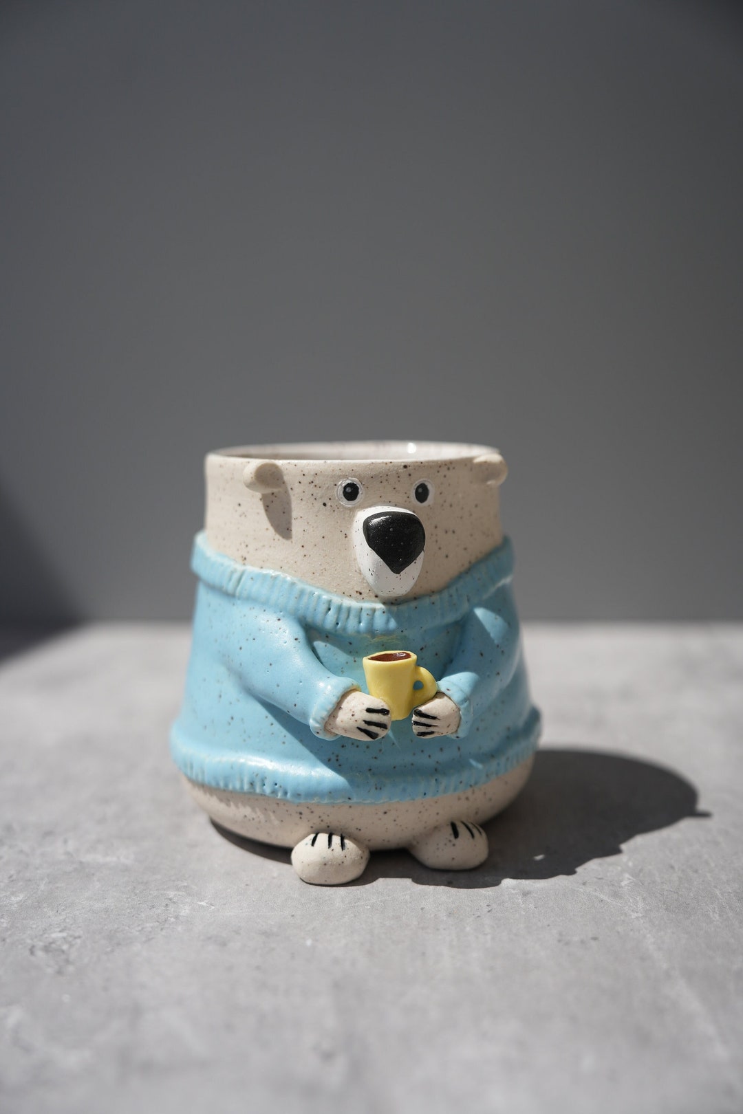 Preorder Bear Mug / Beary Warm Ceramic Handmade Mug / Cute - Etsy
