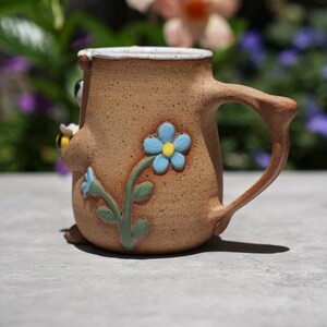 Preorder - Bear Mug / Bear With Bee Friend Ceramic Handmade Mug / Cute ...