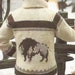 Knit Mens Buffalo Sweater Jacket Pdf Zippered Front With - Etsy
