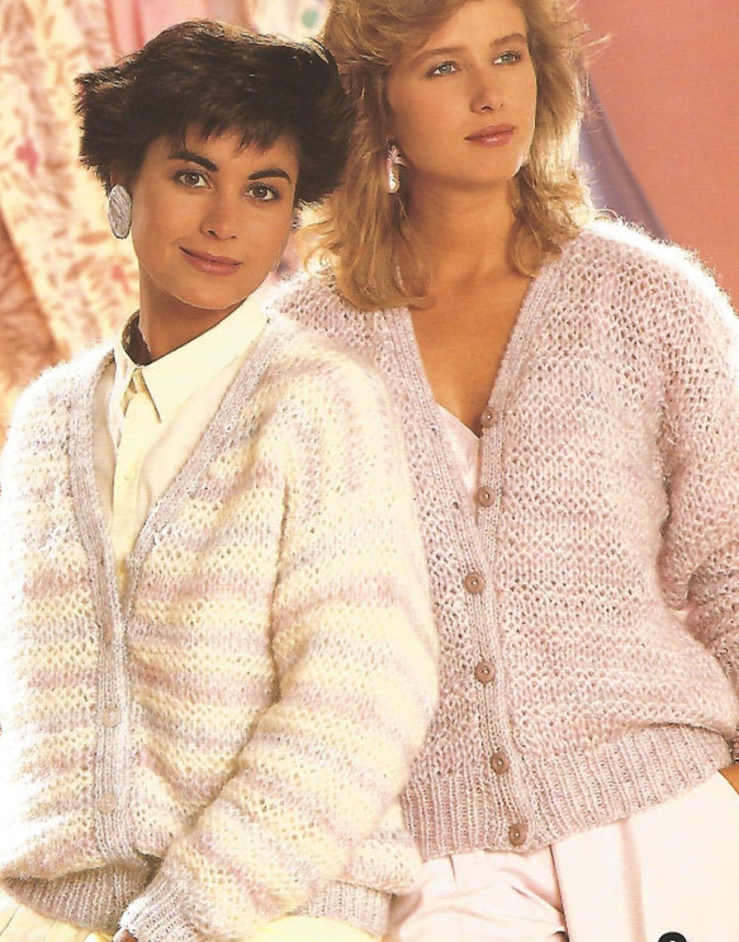 Womans Easy Knit Pdf Lacey Cardigan Sweaters /ohhhmama/ With V Neck ...