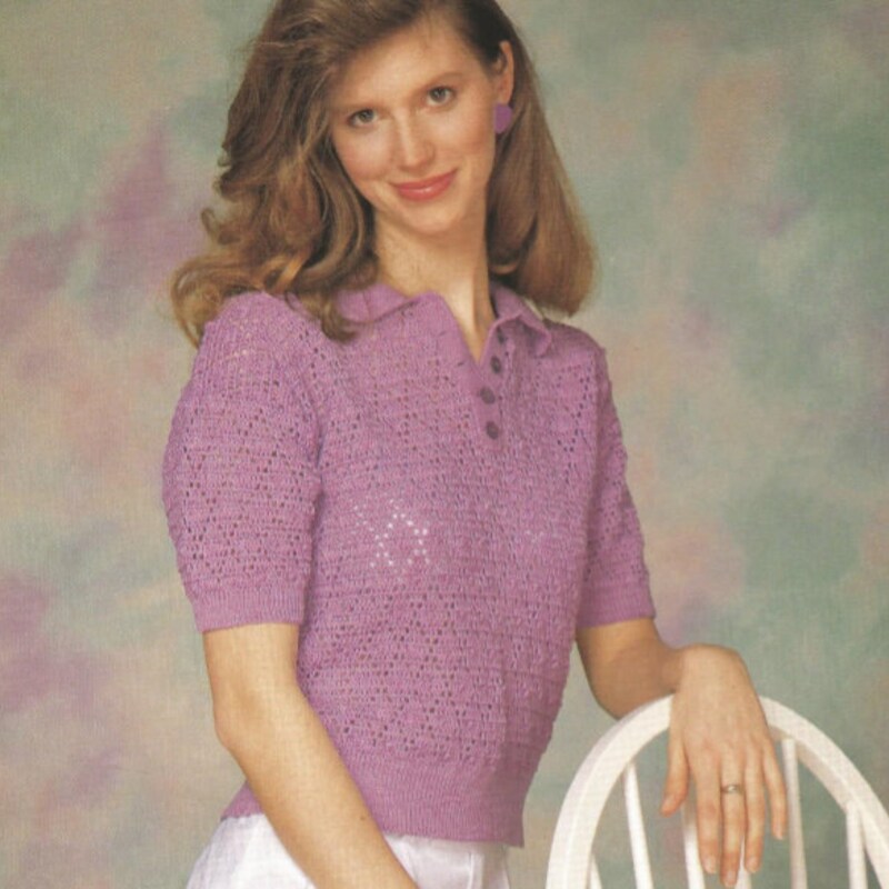 Crochet Polo Shirt Pattern - Etsy