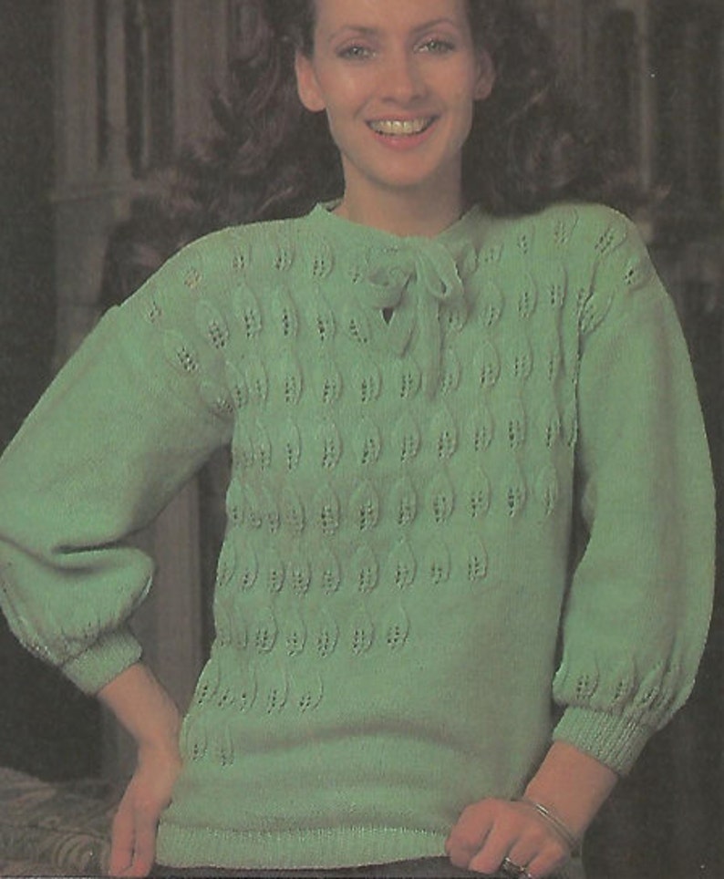 Knit Womans Cap Sleeve Pullover Sweater OhhhMama round neck patterned ...