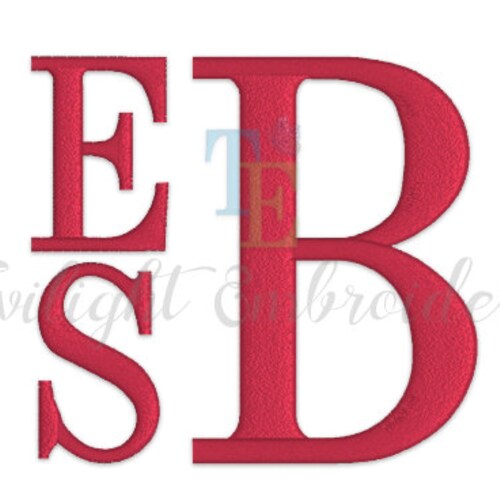 Stacked Monogram Embroidery Font Stacked Monogram Machine - Etsy Canada