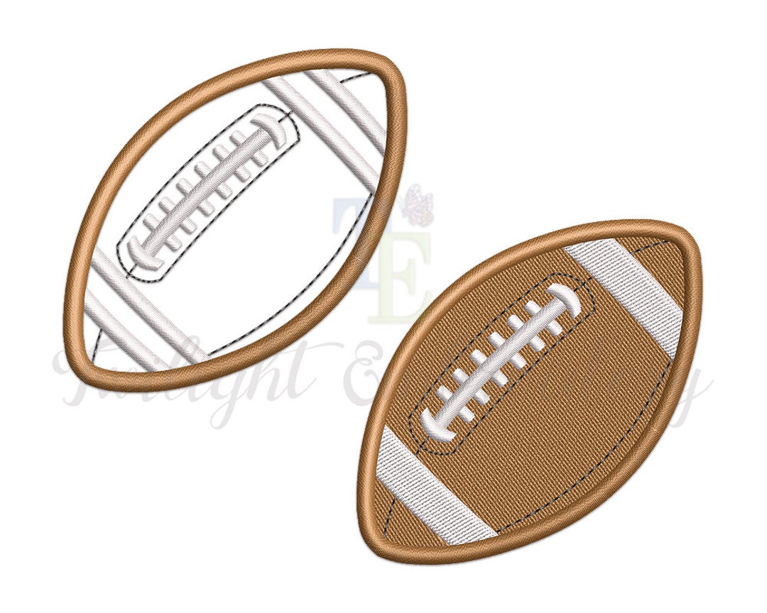 Football Embroidery Designs, Fill Stitch and Applique, Football ...