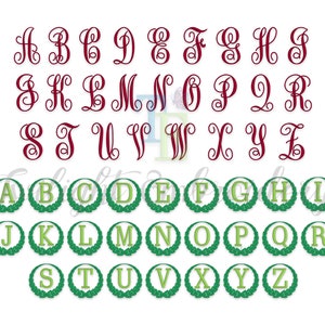Embroidery Fonts Bundle Machine Embroidery Monogram Fonts Machine ...