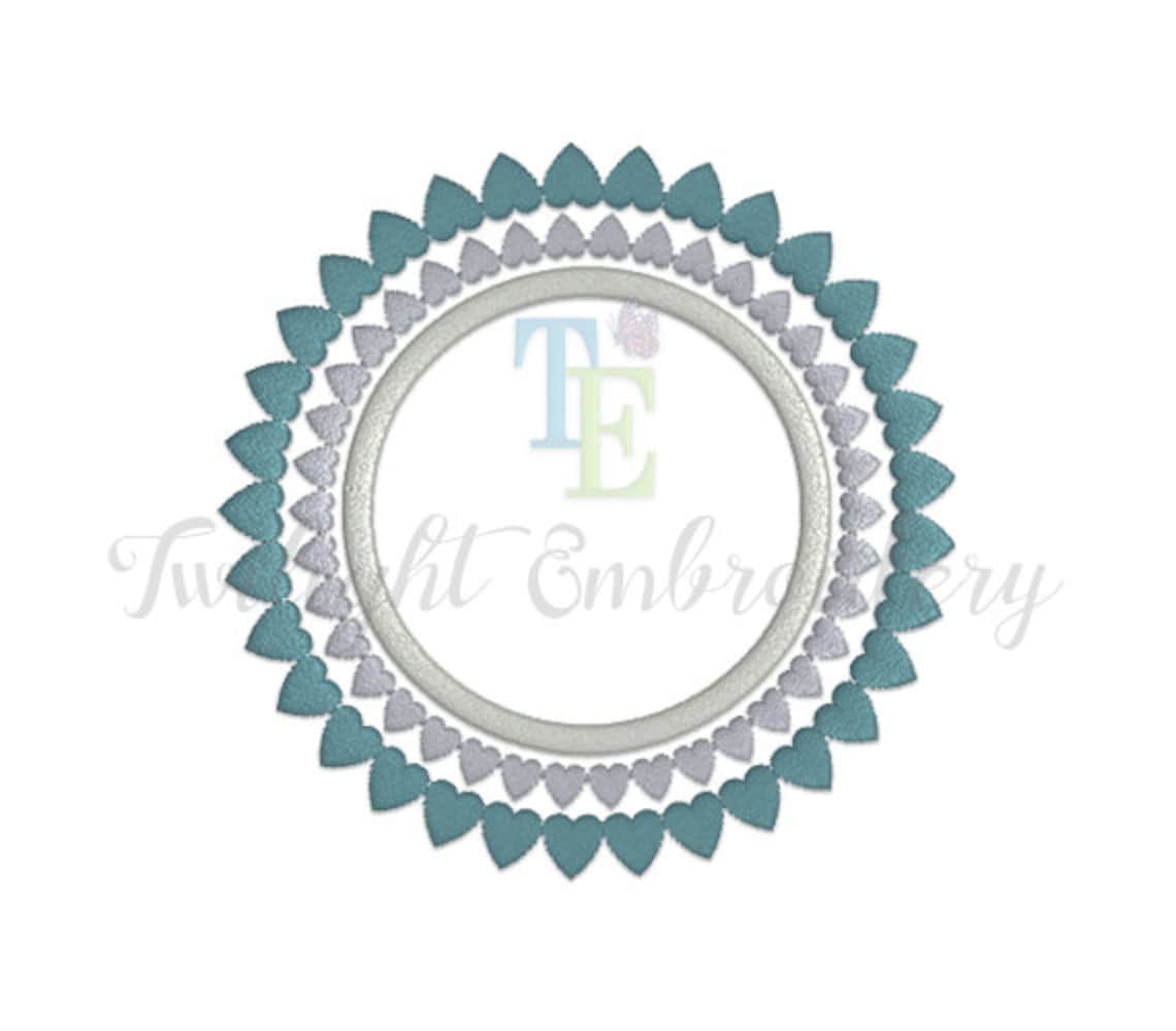 Set of 2 Machine Embroidery Frames Embroidery Monogram Frame | Etsy