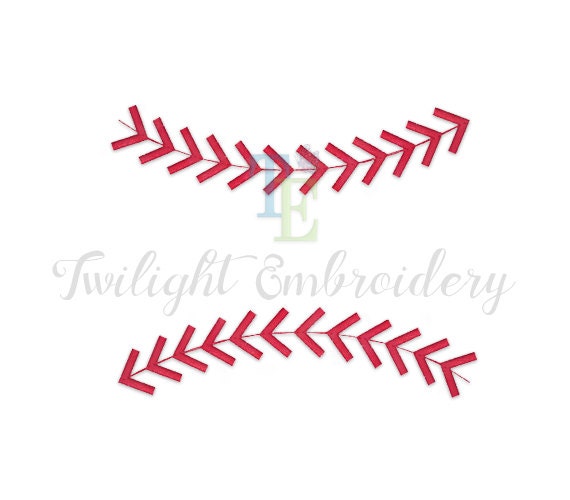 Baseball Stitches Machine Embroidery Design Baseball Stripes | Etsy
