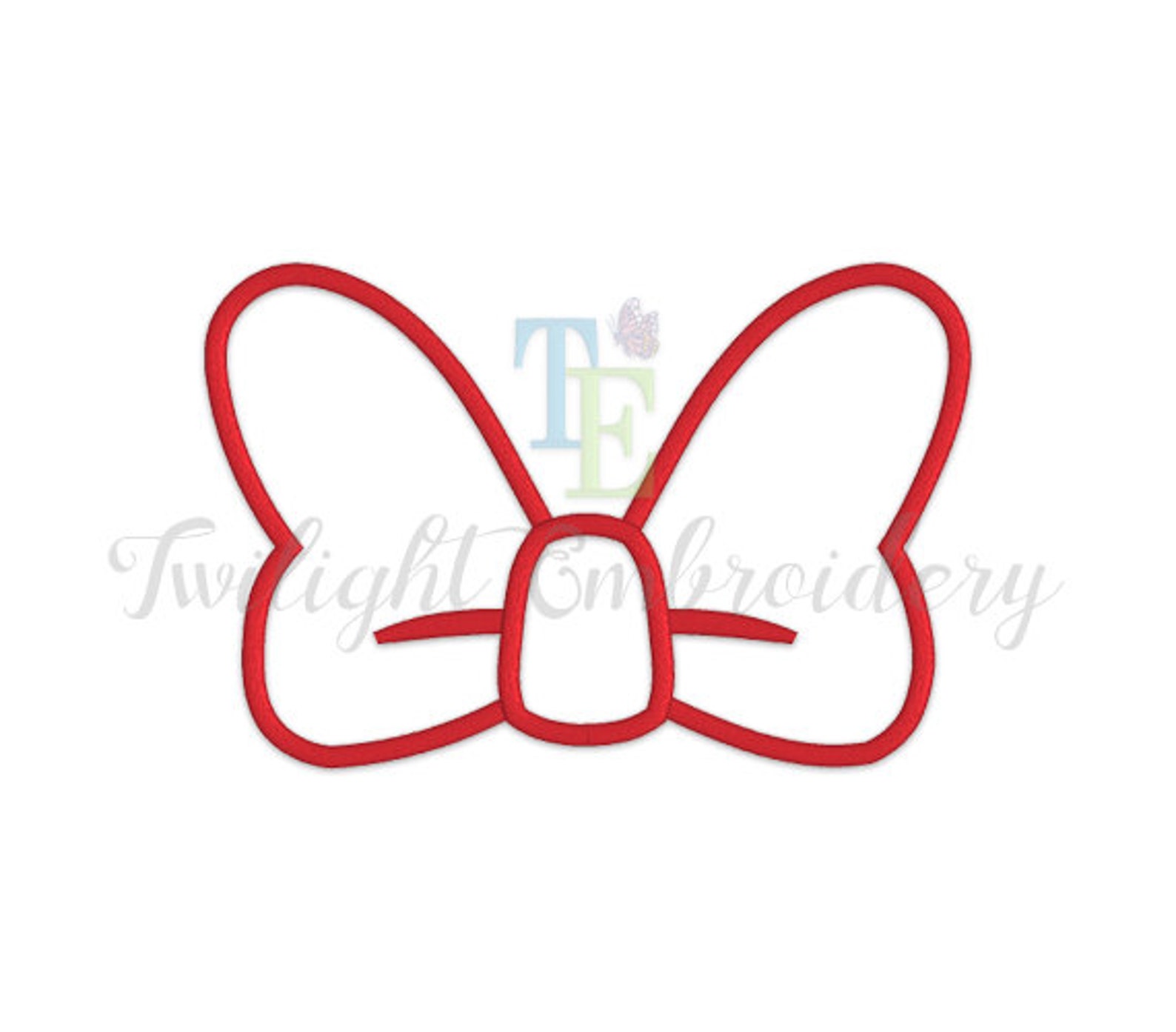 Set of 3 Bow Machine Embroidery Designs Bow Applique Machine Embroidery ...