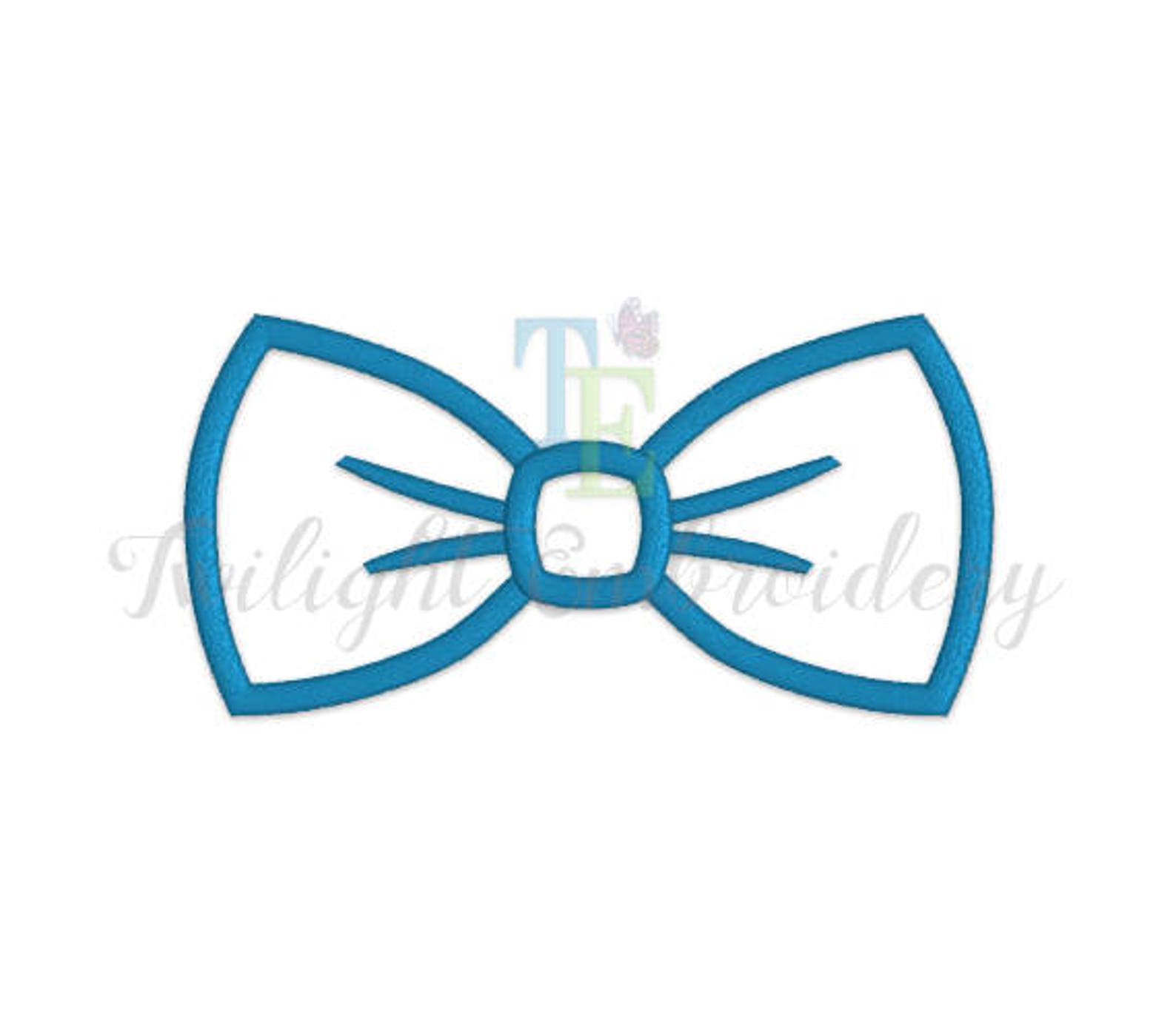 Set of 3 Bow Machine Embroidery Designs Bow Applique Machine Embroidery ...