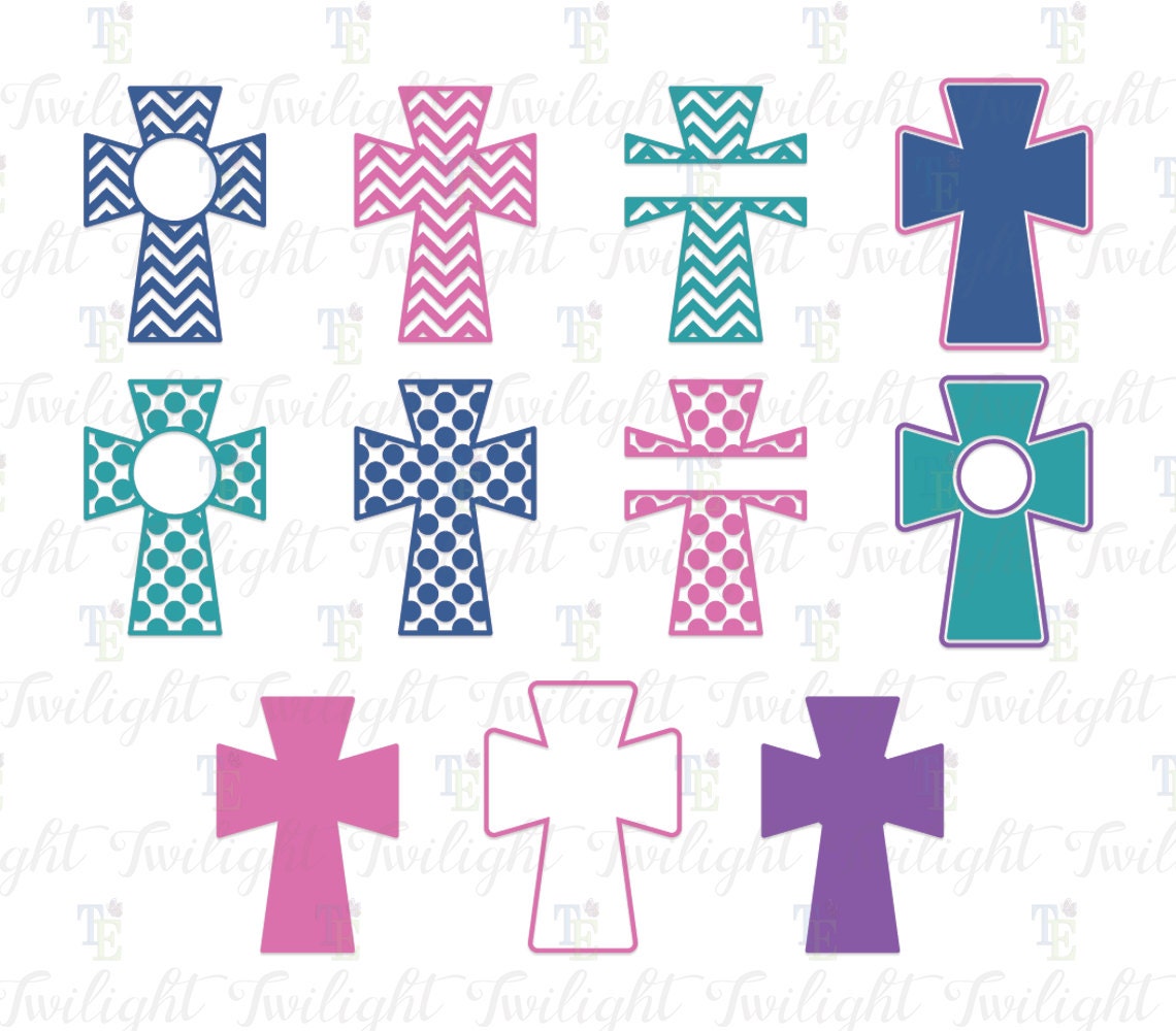 Religious Cross Cut Files, Christian Cross SVG Cut Files, Religious ...
