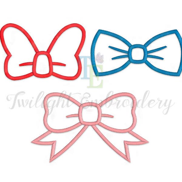 Bow Applique - Etsy
