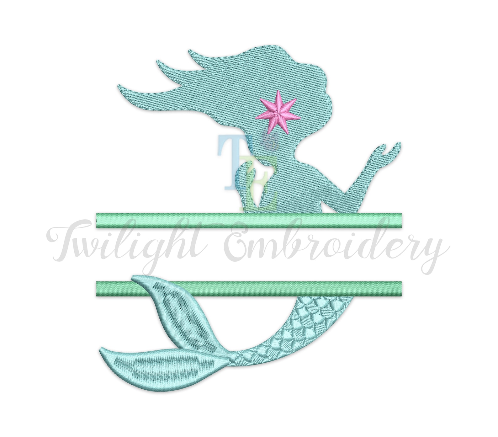 Set of 2 Mermaid Machine Embroidery Designs INSTANT DOWNLOAD - Etsy