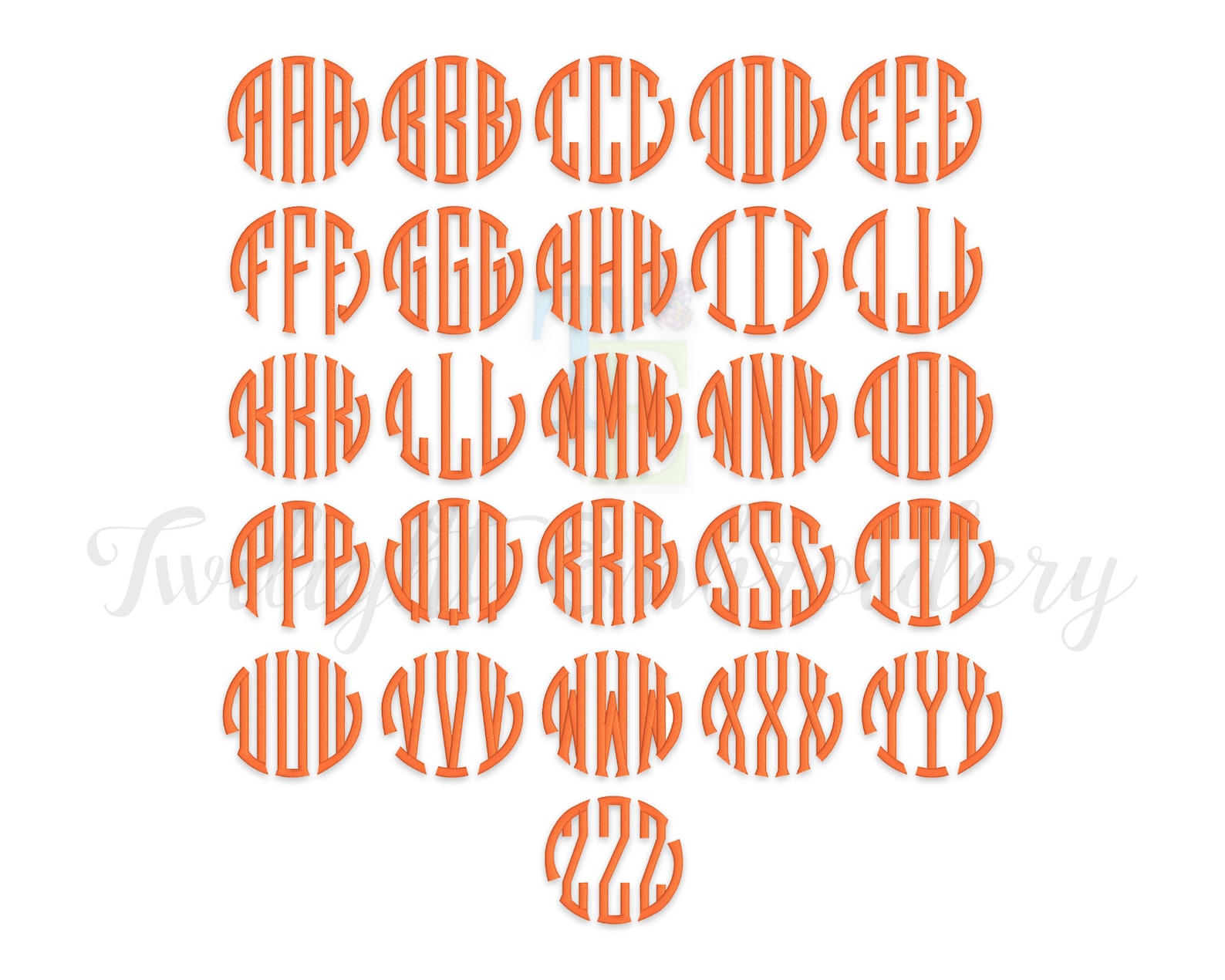 Embroidery Fonts Bundle Machine Embroidery Monogram Fonts - Etsy