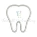 Set of 4 Tooth Applique Embroidery Designs Tooth Machine Embroidery ...