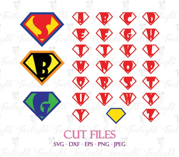 Superhero Letter Shields
