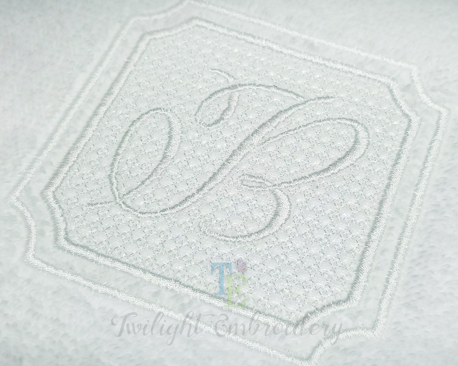 Embossed Machine Embroidery Monogram Font, Knock Down Machine ...