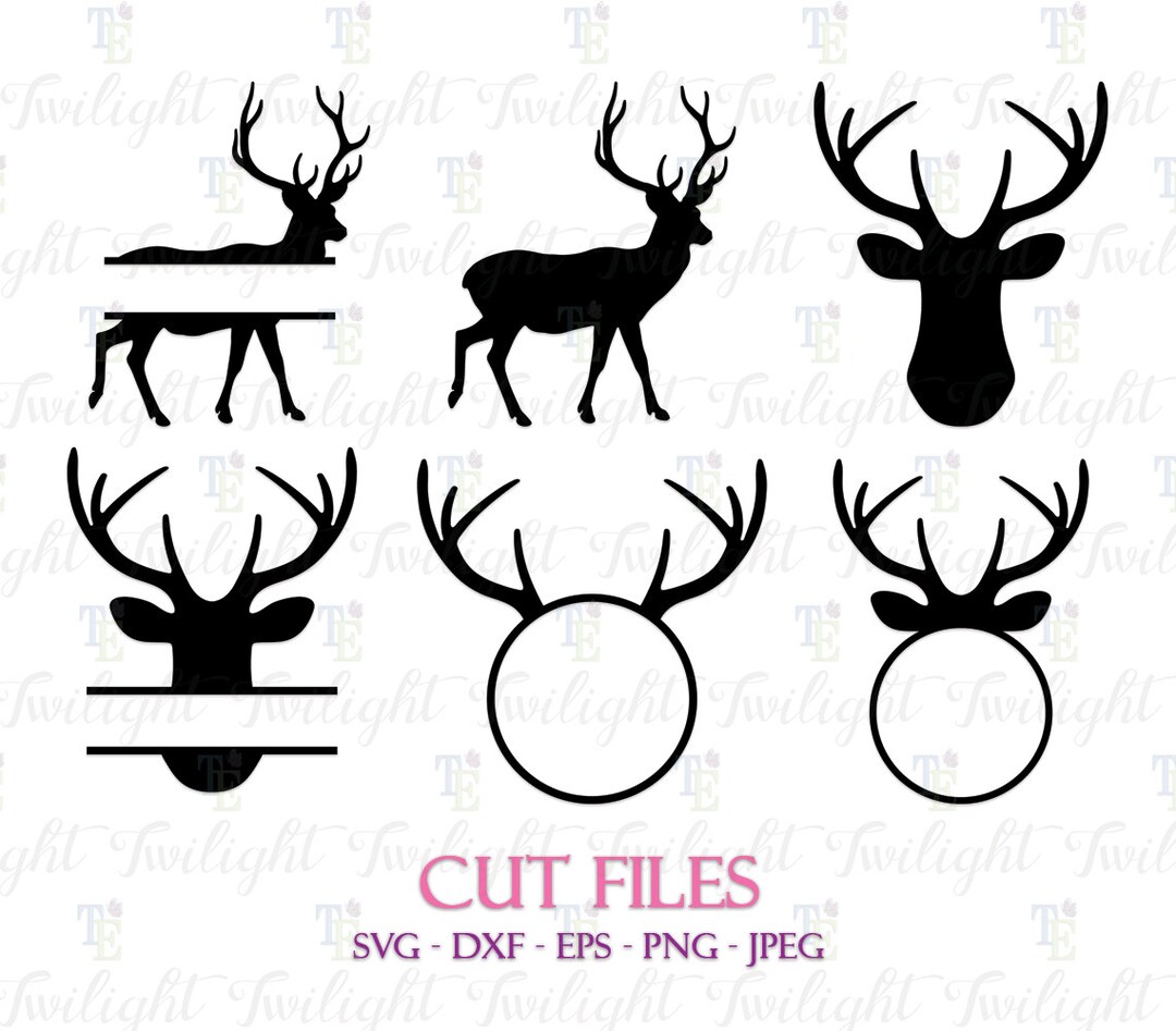 Deer Cut Files, Deer SVG Cut Files, Deer DXF Cut Files, Deer Eps / Png ...