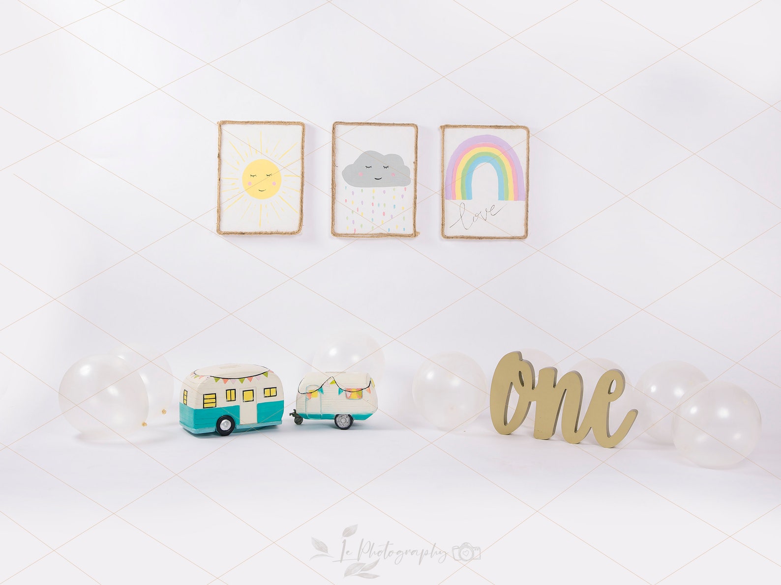 Birthday Digital Backdrops, One Year Birthday, Birthday Backdrop ...