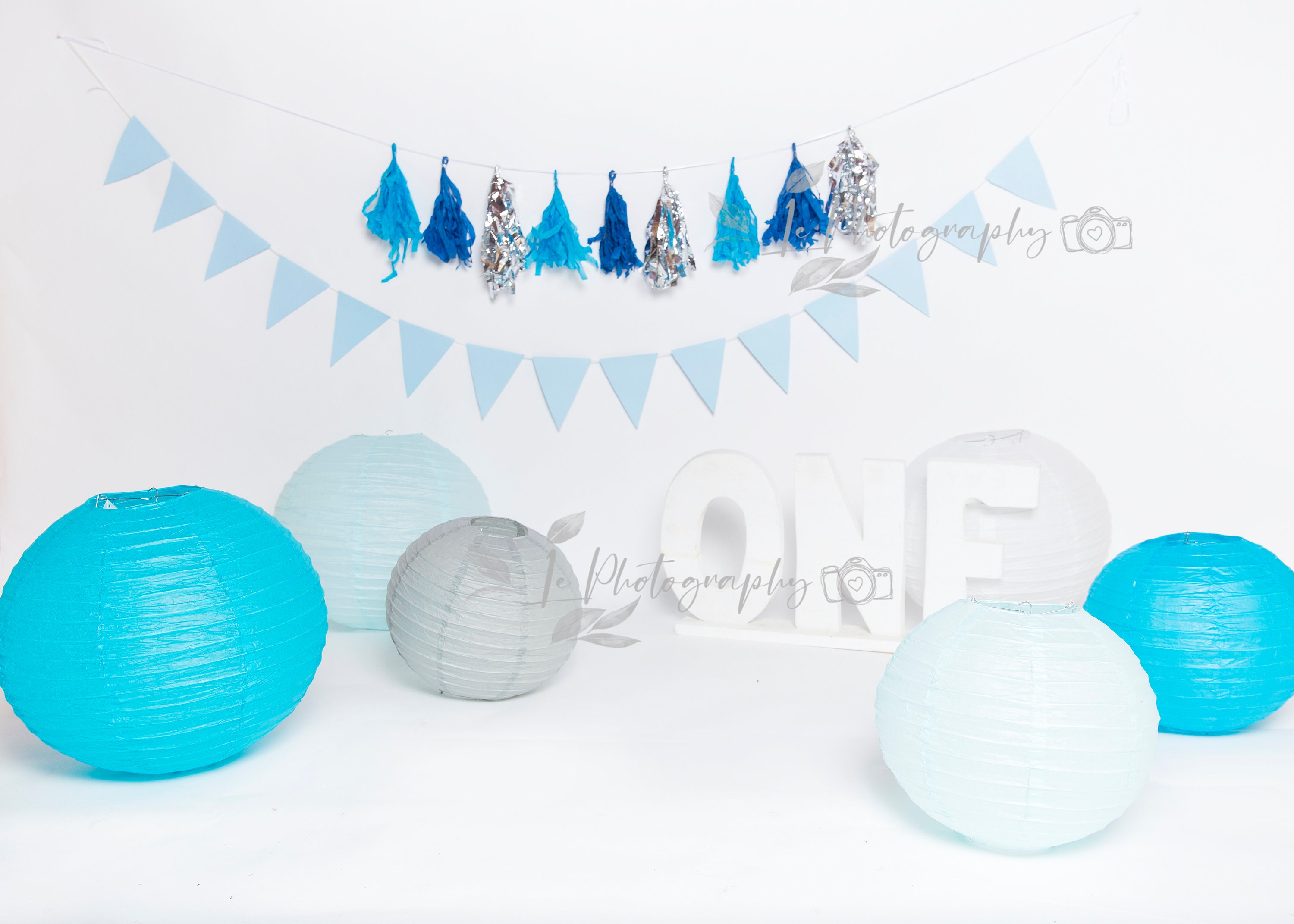 Boy Birthday Digital Backdrops, One Year Birthday, Birthday Backdrop ...