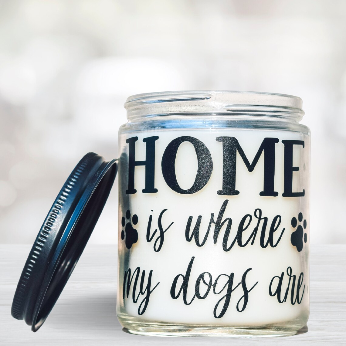 Home is Where My Dogs Are Scented Candle - Dog Lover Gift - New Home ...