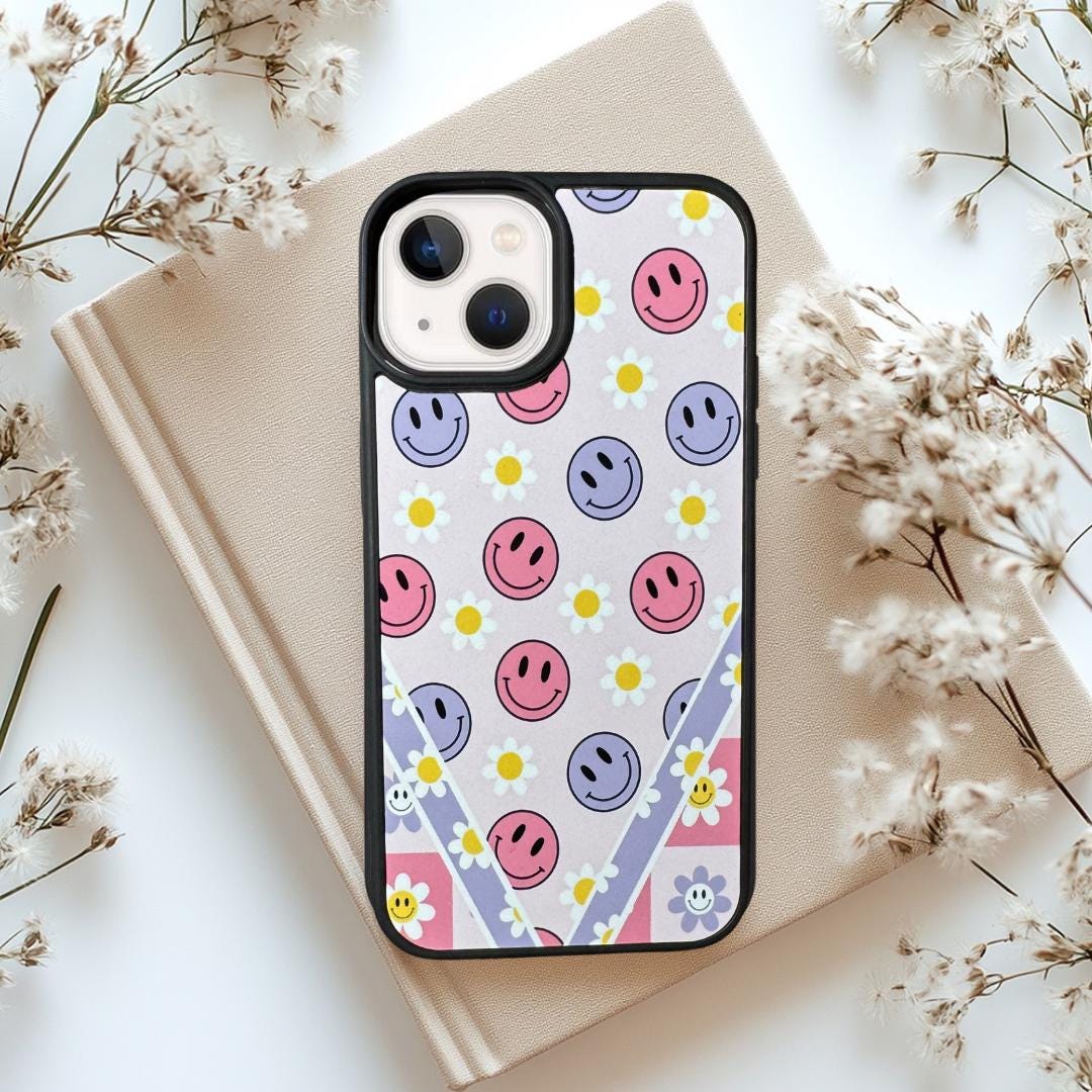 Retro Smiley Daisy iPhone Case - Cute iPhone Cases - Retro iPhone Case ...
