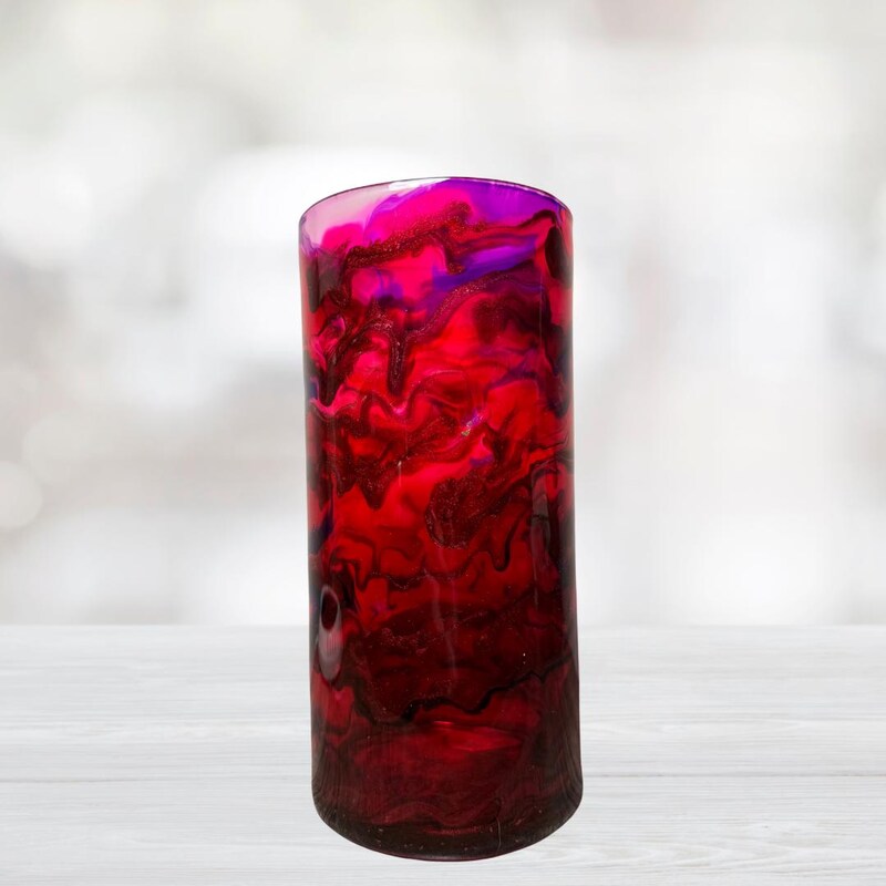 Alcohol Ink Vase - Etsy