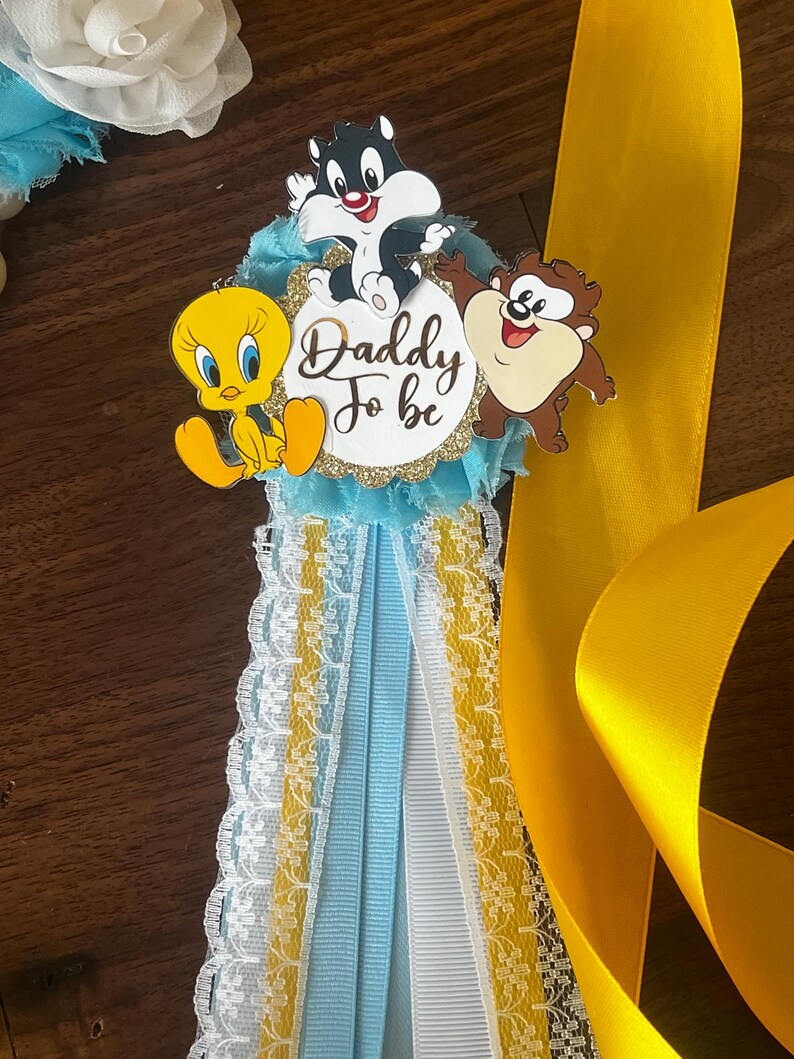 Tweety Bird Baby Shower Sash, Floral Maternity Belt, Mommy to Be - Etsy