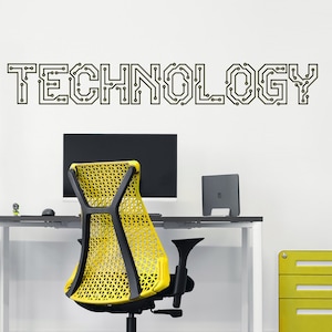 Technology Wall Decal Vinyl Circuit Board Sticker Science Education ...