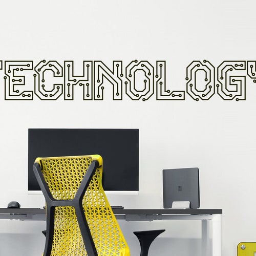 Technology Wall Decal Circuit Board Side Wall Sticker STEM - Etsy