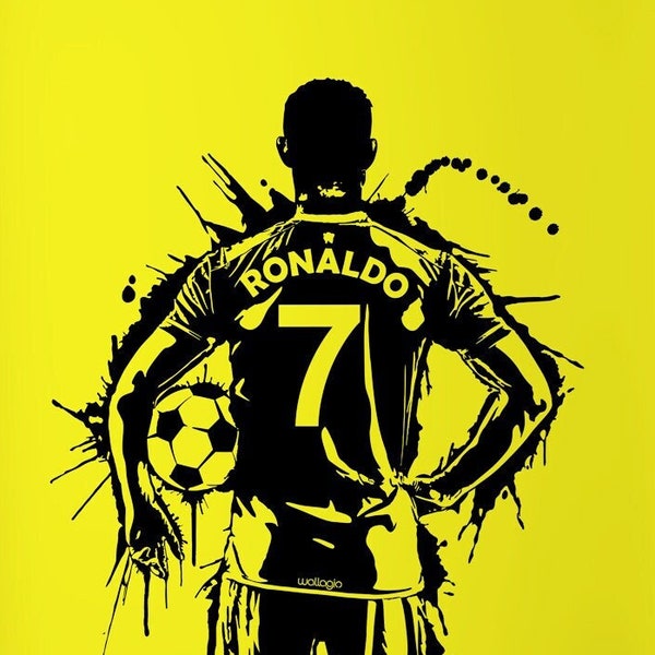 Ronaldo Wall Decal - Etsy