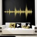Audio Wave Wall Decal - Sound Wave Wall Sticker Recording Studio Music ...