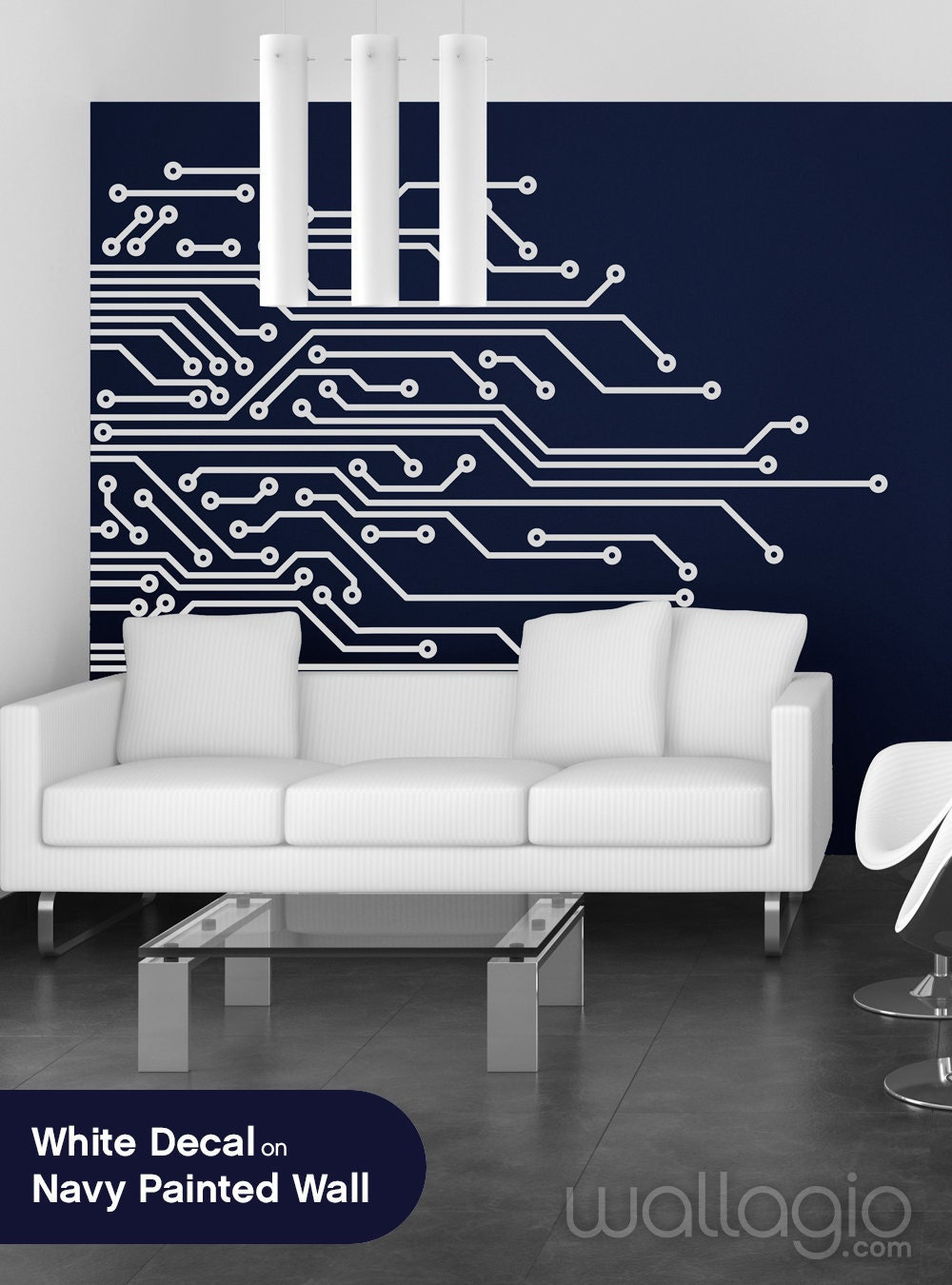 Technology Wall Decal Circuit Board Side Wall Sticker STEM - Etsy