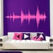 Audio Wave Wall Decal Sound Wave Wall Sticker Recording Studio Music ...