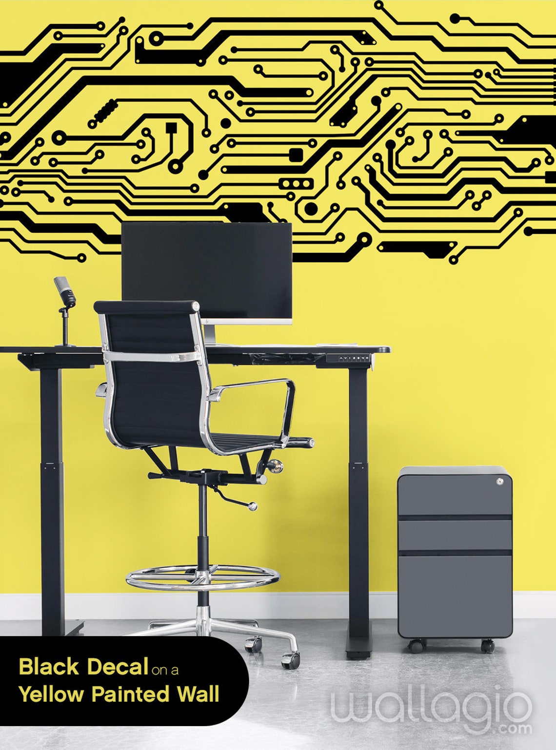 Technolygy Wall Decal Wide Circuitboard Wall Art Technology - Etsy