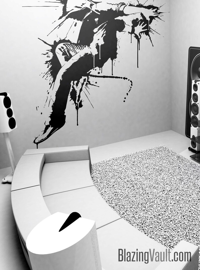Dancer Ink Splat Wall Decal Hip Hop Jazz Ballet Dance Party | Etsy