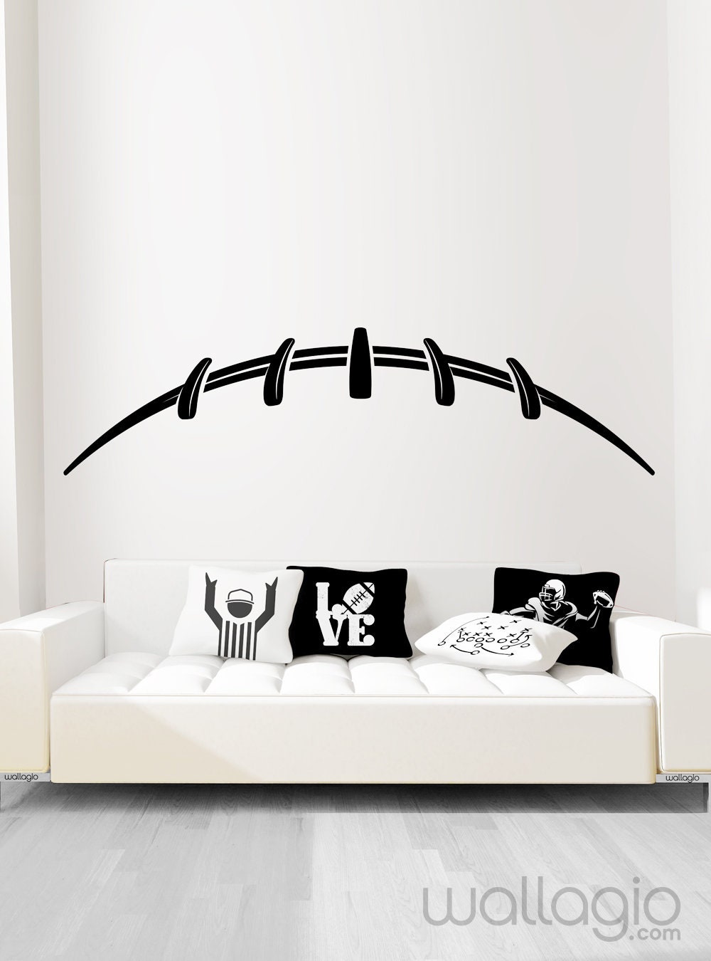 American Football Wall Decal Football Wall Sticker Decor | Etsy