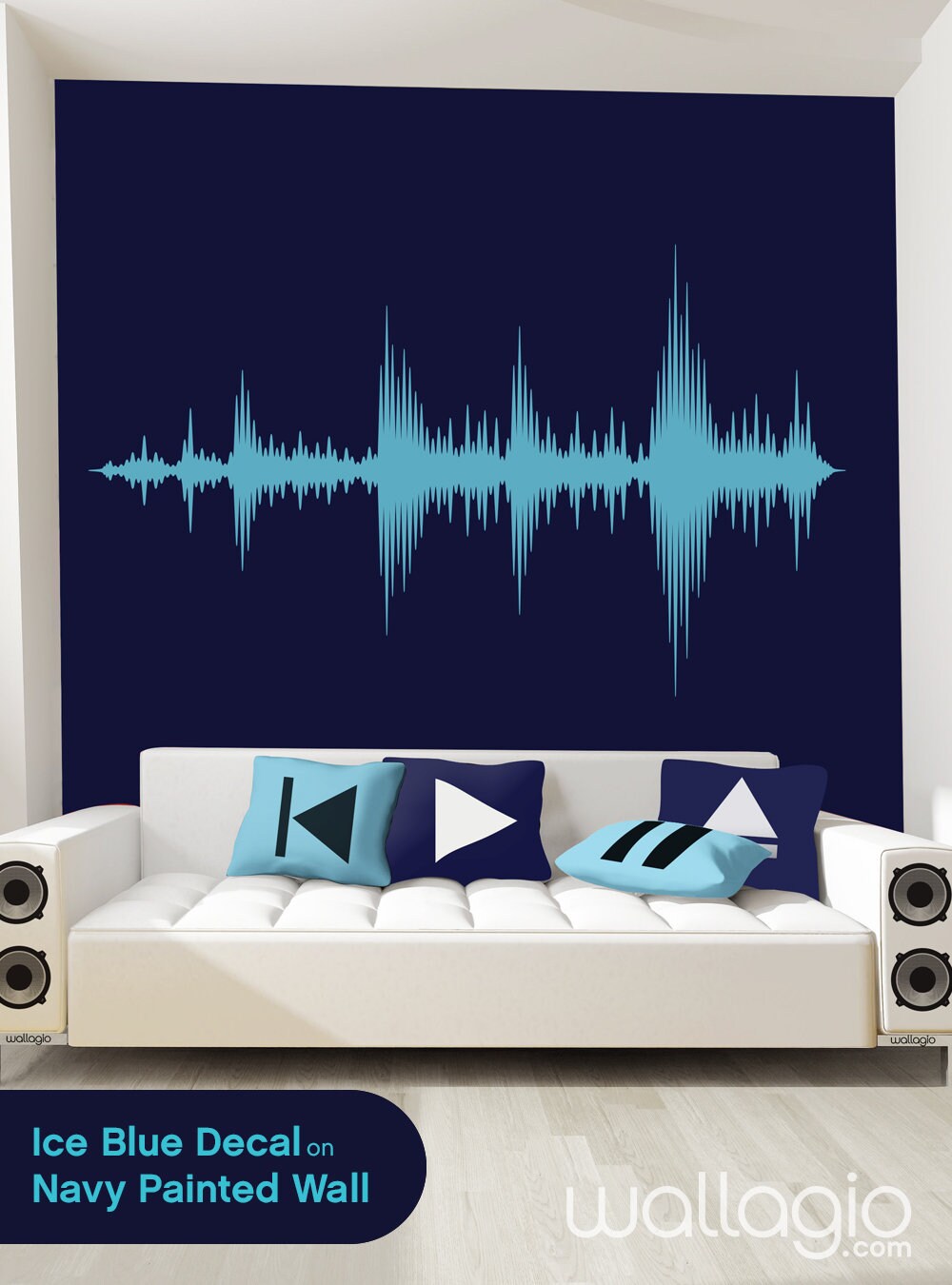 Audio Wave Wall Decal Sound Wave Wall Sticker Recording - Etsy Canada