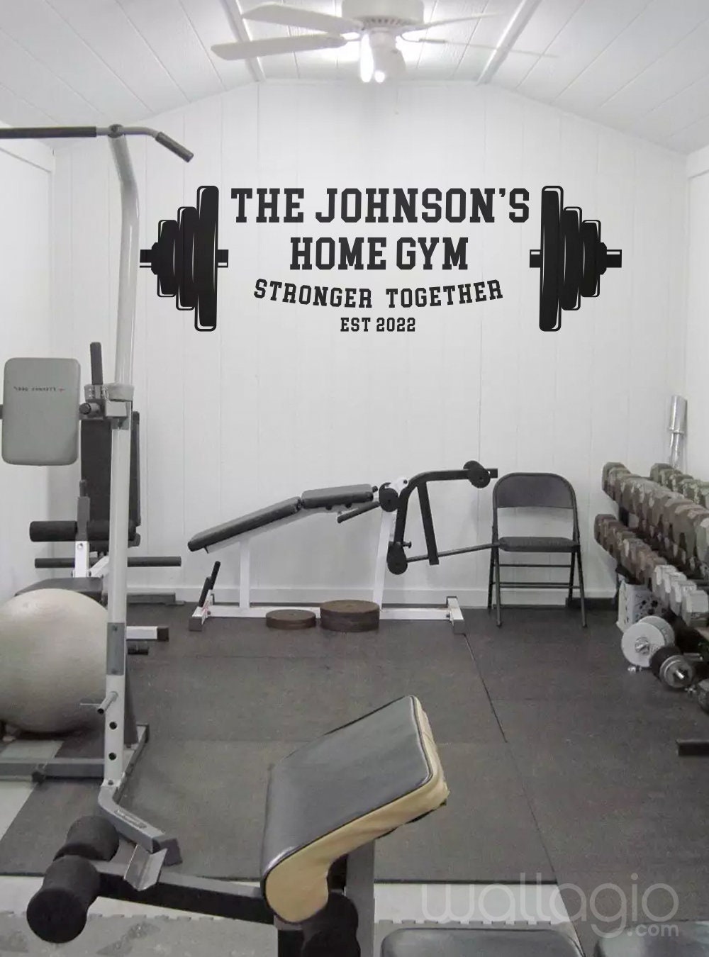 Home Gym Personalized Sign for Garage Gym Fitness Motivational Quote ...